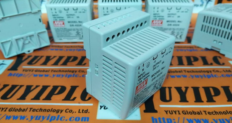MEAN WELL DR-4524 AC-DC DIN RAIL POWER SUPPLY - PLC DCS SERVO Control ...